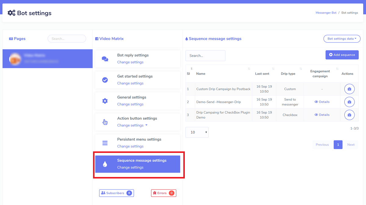Sequence Messaging in Bot Maker - Smart Auto Tool