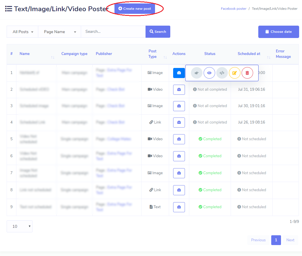 Posting Feature in Smart Bot Maker - Smart Auto Tool
